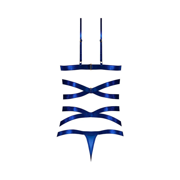 Magic Silk Holidaze Open Strap Snap Crotch Teddy with Open Cup ...