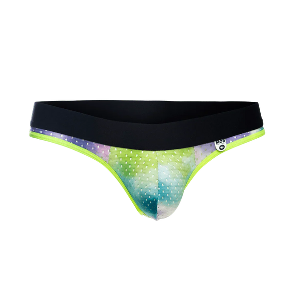 Male Basics MOB Men's Aero Jock Green Tie Dye - Romantic Blessings