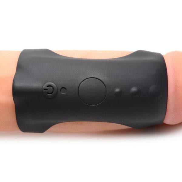 Trinity Men 28X G-Shaft Silicone Rechargeable Penis Ring with Remote ...