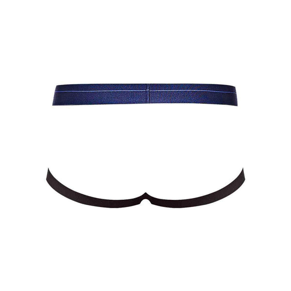 Male Power Diamond Mesh Jock Ring Navy - Romantic Blessings